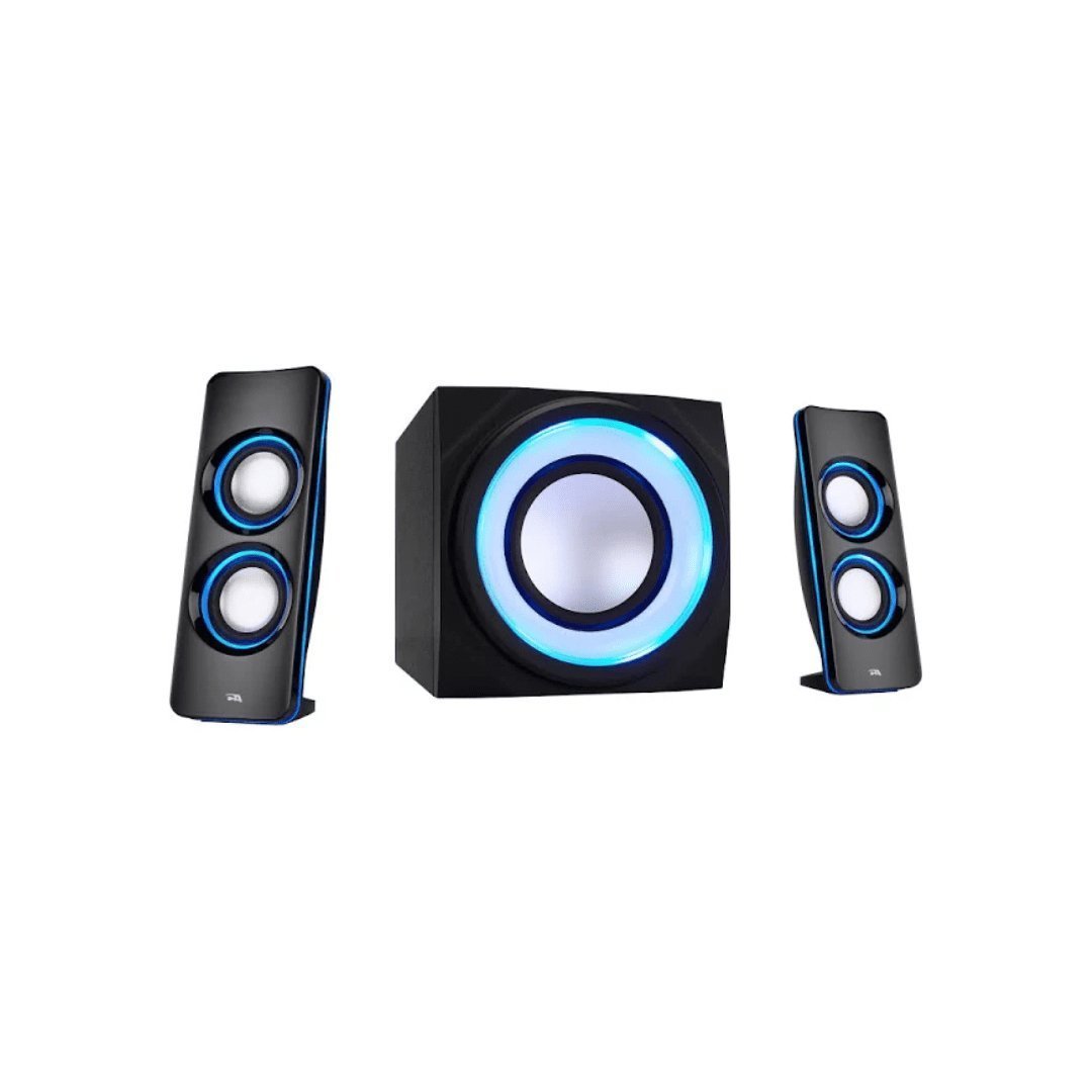 Cyber Acoustics Curve Lights 2.1 Channel Bluetooth Computer Speaker Sy ...